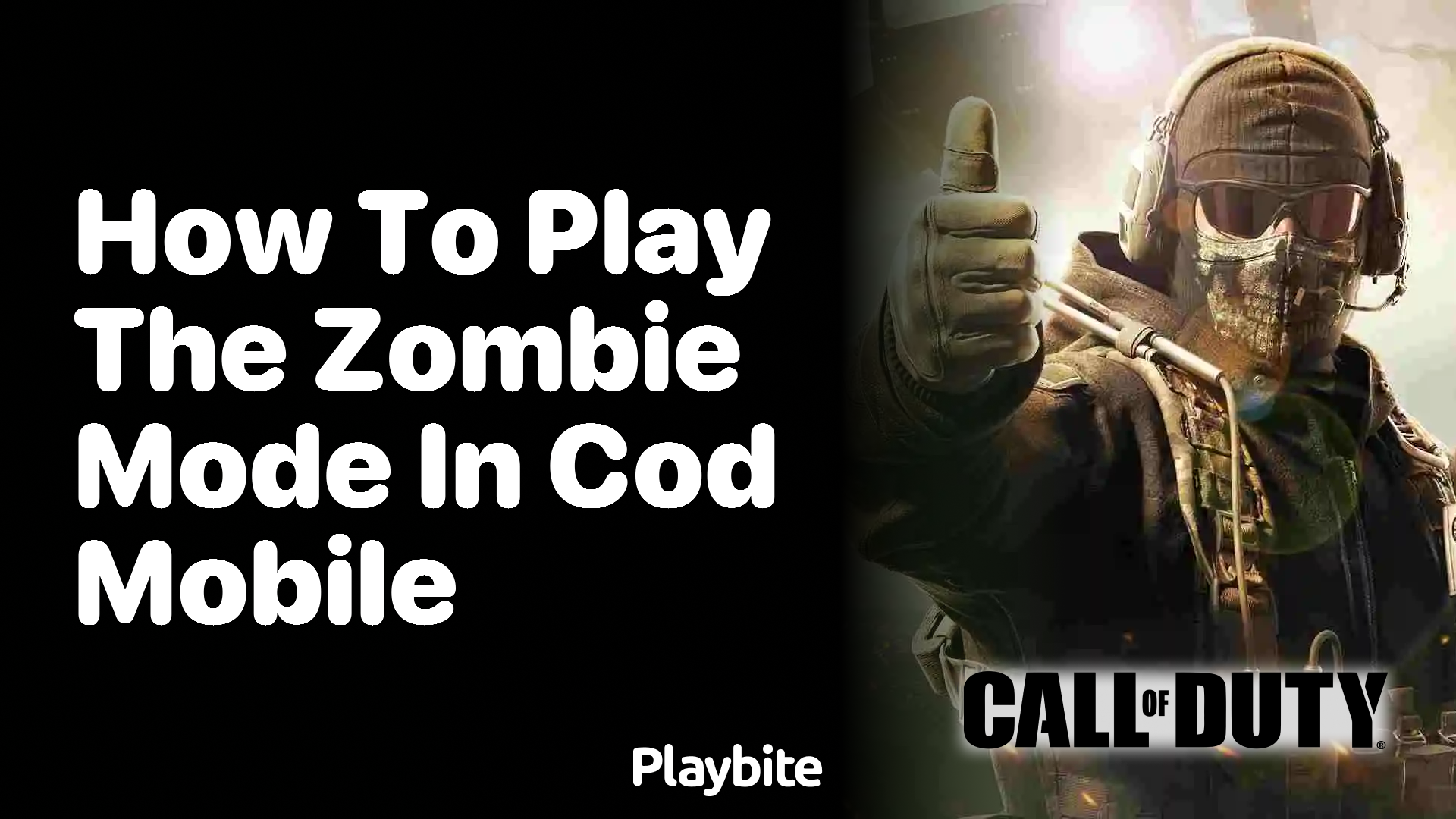 How To Play The Zombie Mode In Cod Mobile Playbite
