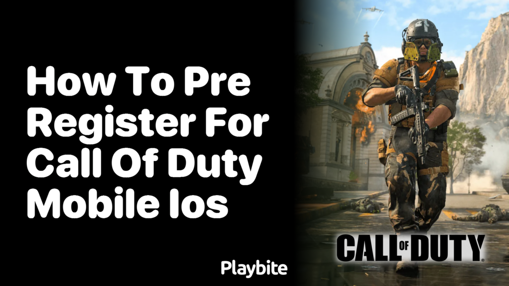 How to Pre-Register for Call of Duty Mobile on iOS - Playbite