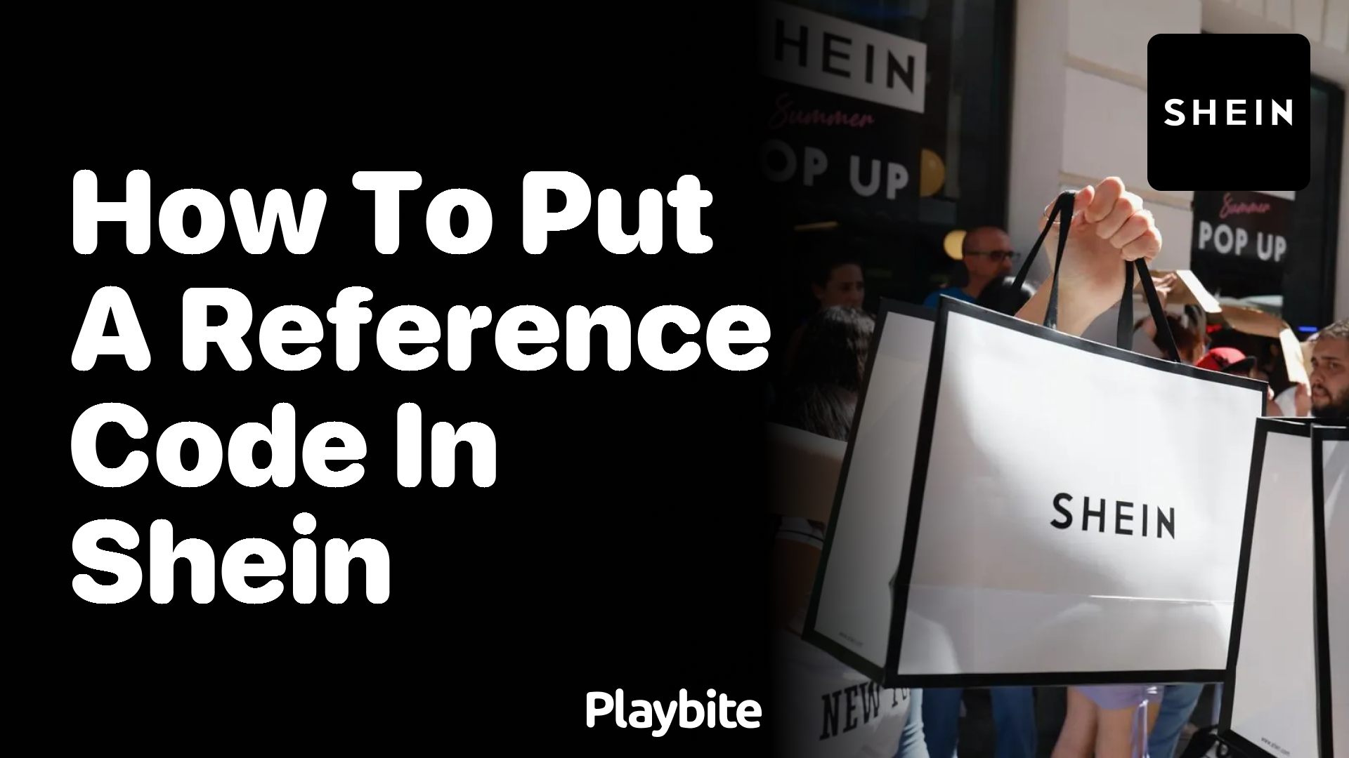 How to Put a Reference Code in SHEIN - Playbite