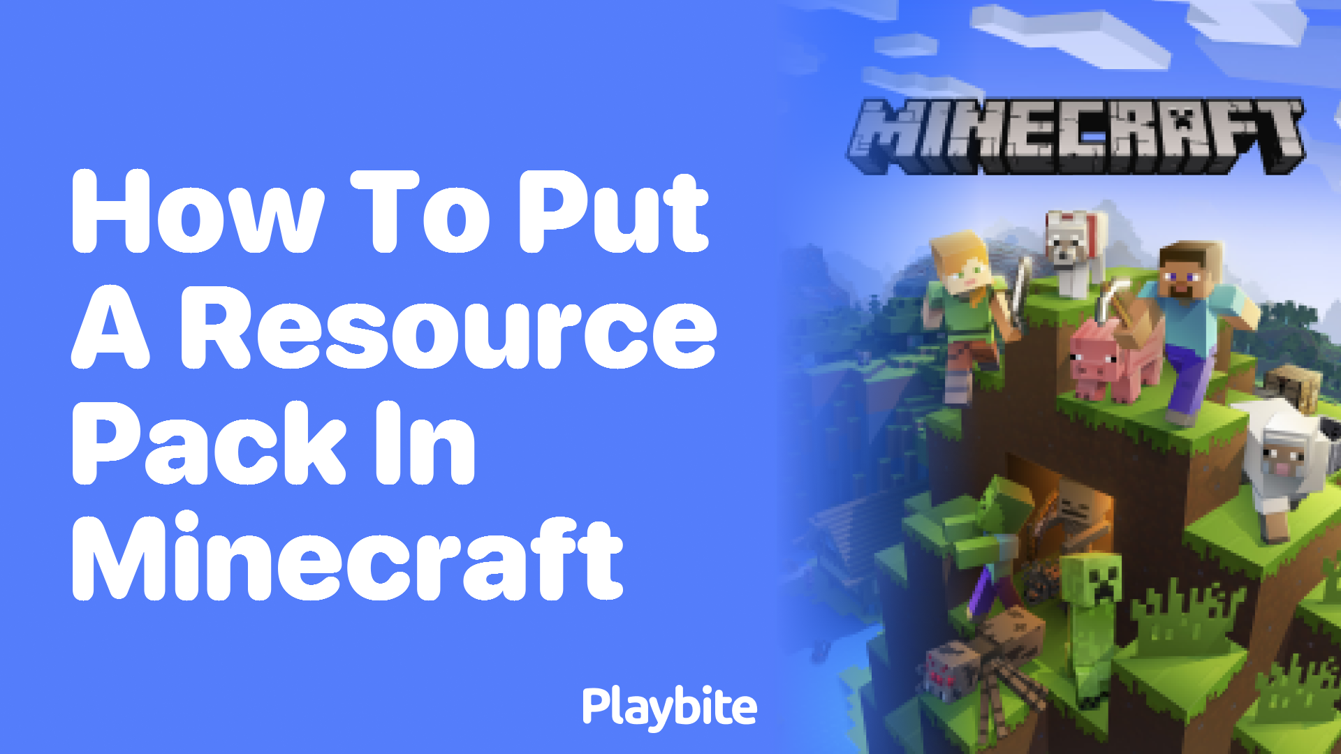 How to Put a Resource Pack in Minecraft - Playbite
