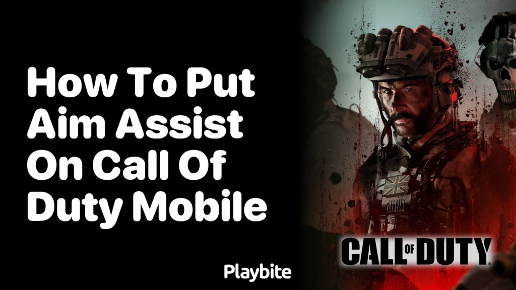How to Activate Aim Assist on Call of Duty Mobile - Playbite
