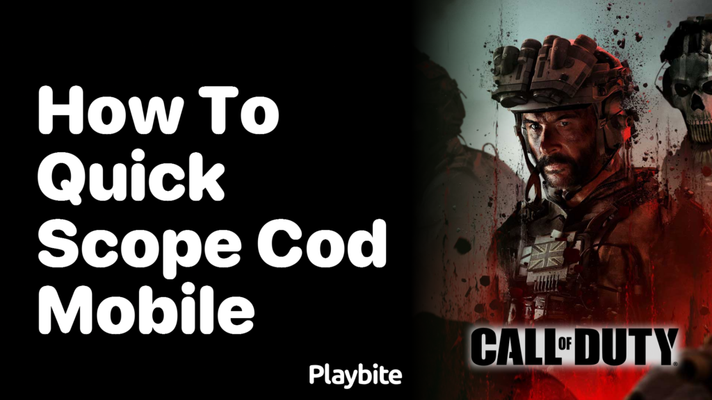How to Quick Scope in COD Mobile: Tips and Tricks - Playbite