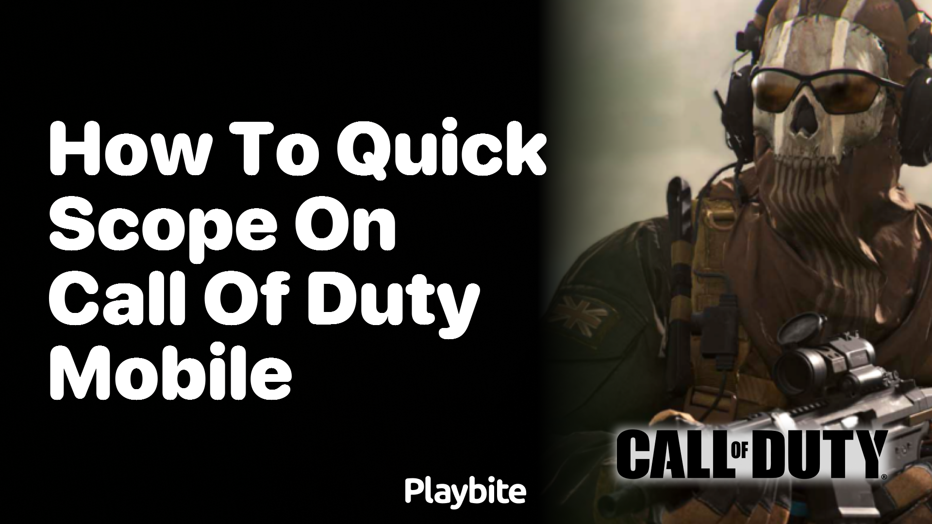 How to Quick Scope on Call of Duty Mobile - Playbite