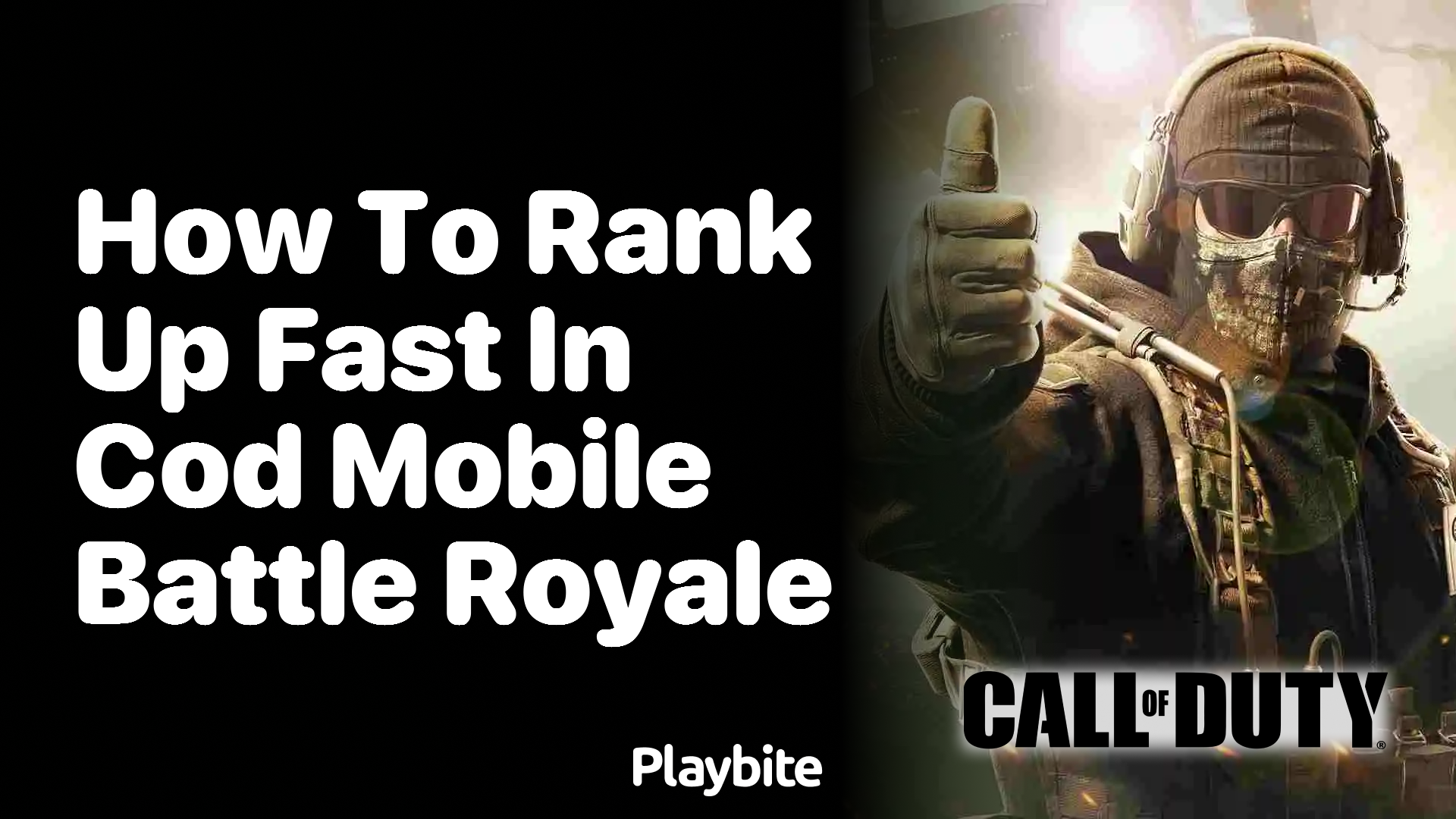 How to Rank Up Fast in CoD Mobile Battle Royale - Playbite