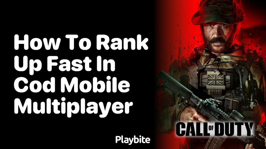 How to Rank Up Fast in COD Mobile Multiplayer - Playbite