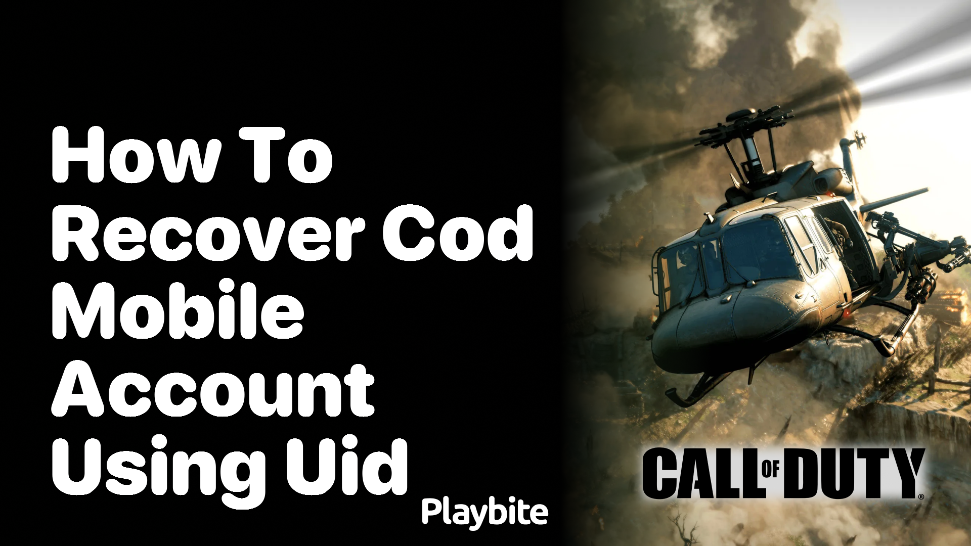 How to Recover Your COD Mobile Account Using UID - Playbite
