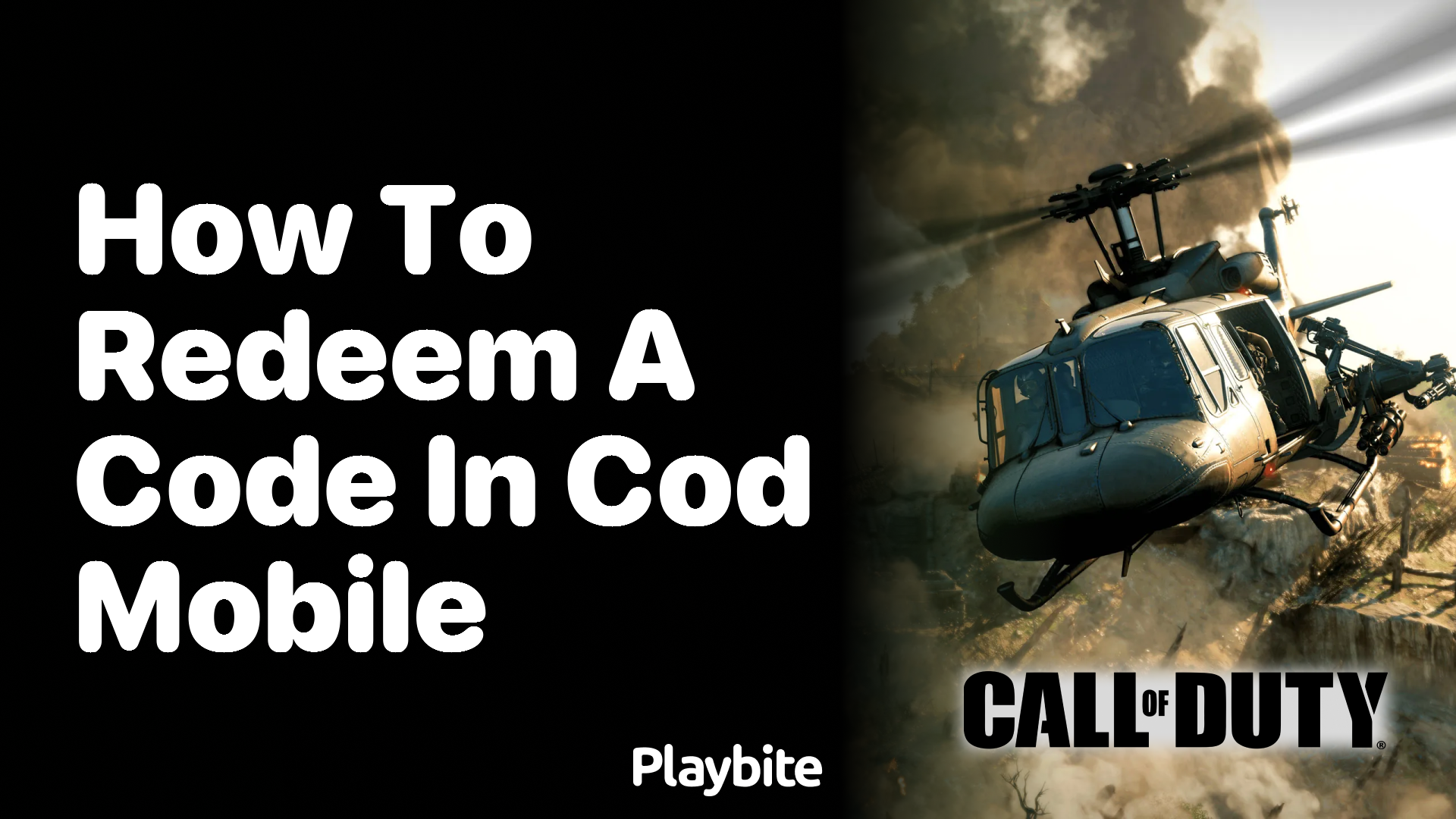 How to Redeem a Code in COD Mobile? - Playbite