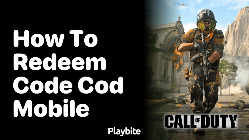 How to Redeem a Code in COD Mobile - Playbite