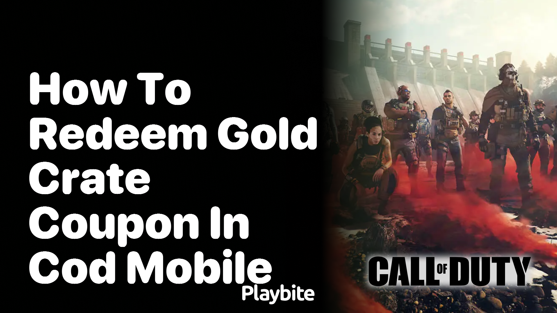 How to redeem a gold crate coupon in COD Mobile - Playbite