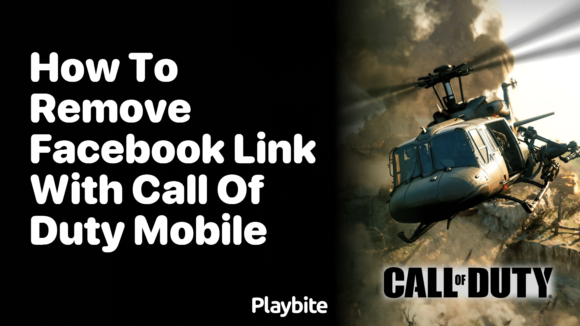 How to Remove Your Facebook Link With Call of Duty Mobile - Playbite