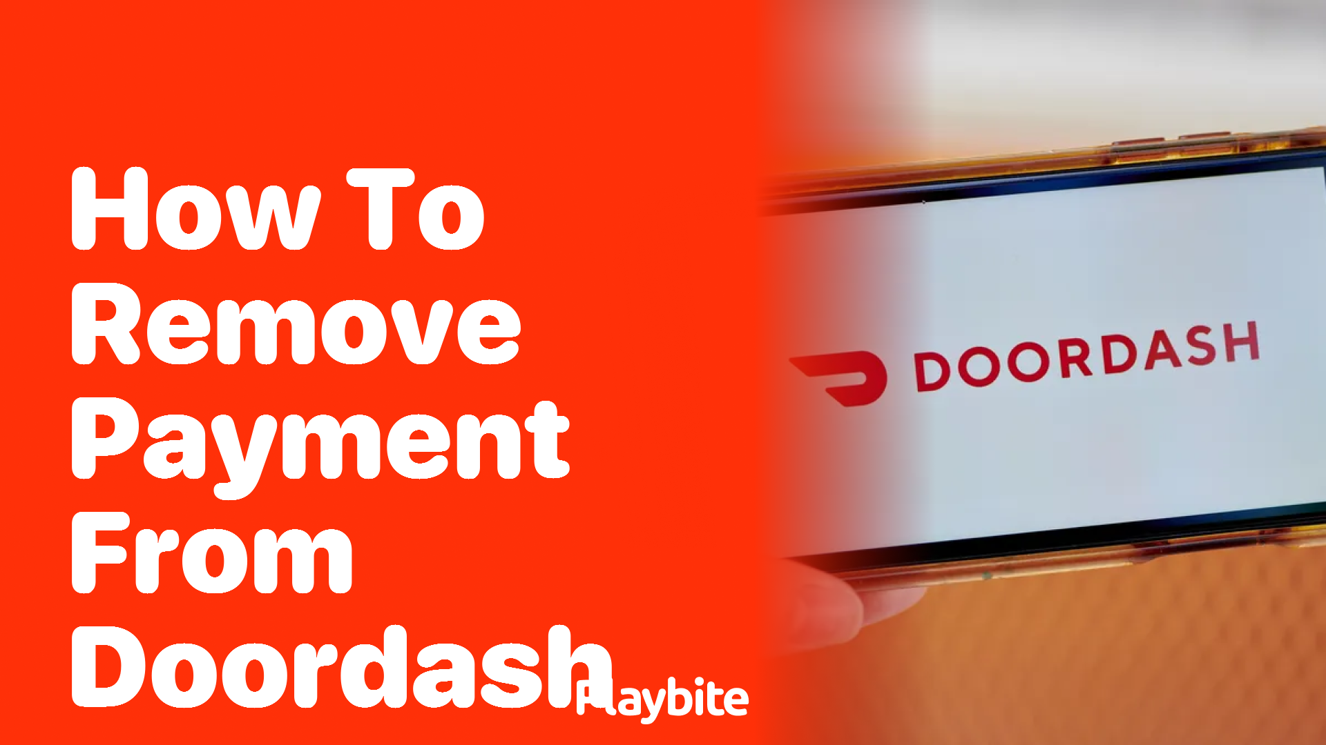 How to Remove a Payment Method From DoorDash - Playbite