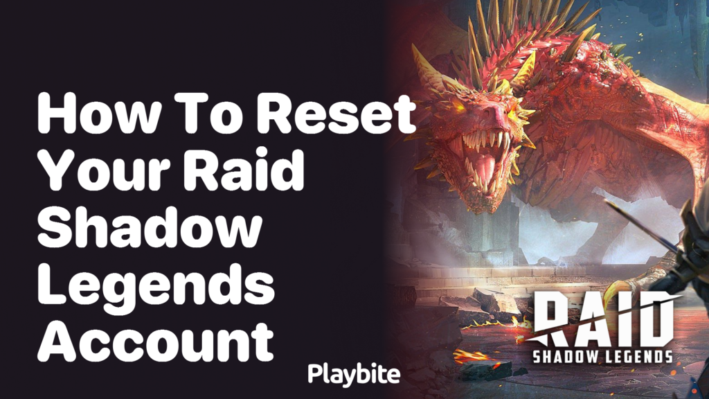 How to Reset Your Raid Shadow Legends Account - Playbite