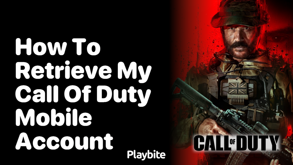 How to Retrieve Your Call of Duty Mobile Account - Playbite