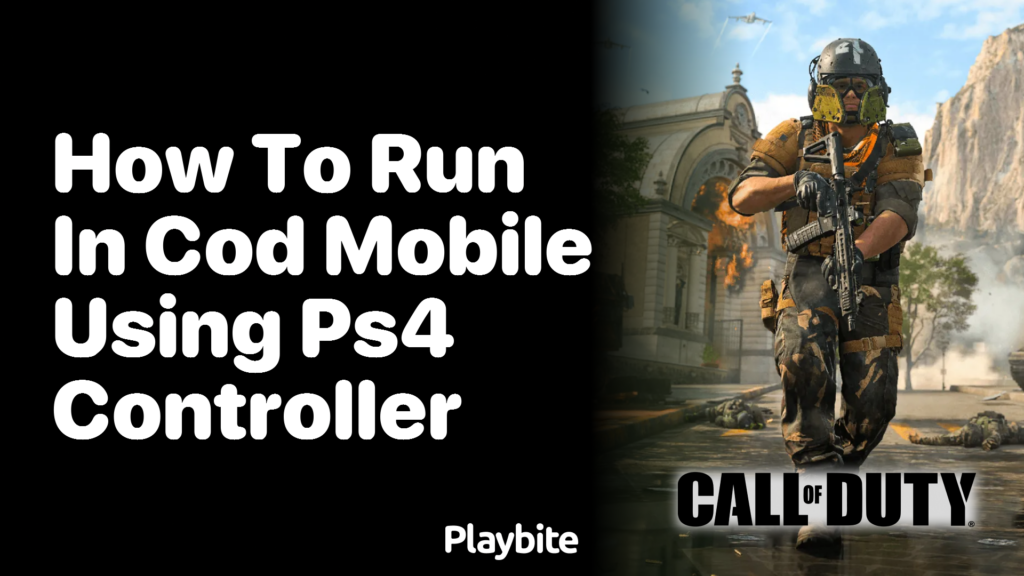 How to run in COD Mobile using a PS4 controller - Playbite