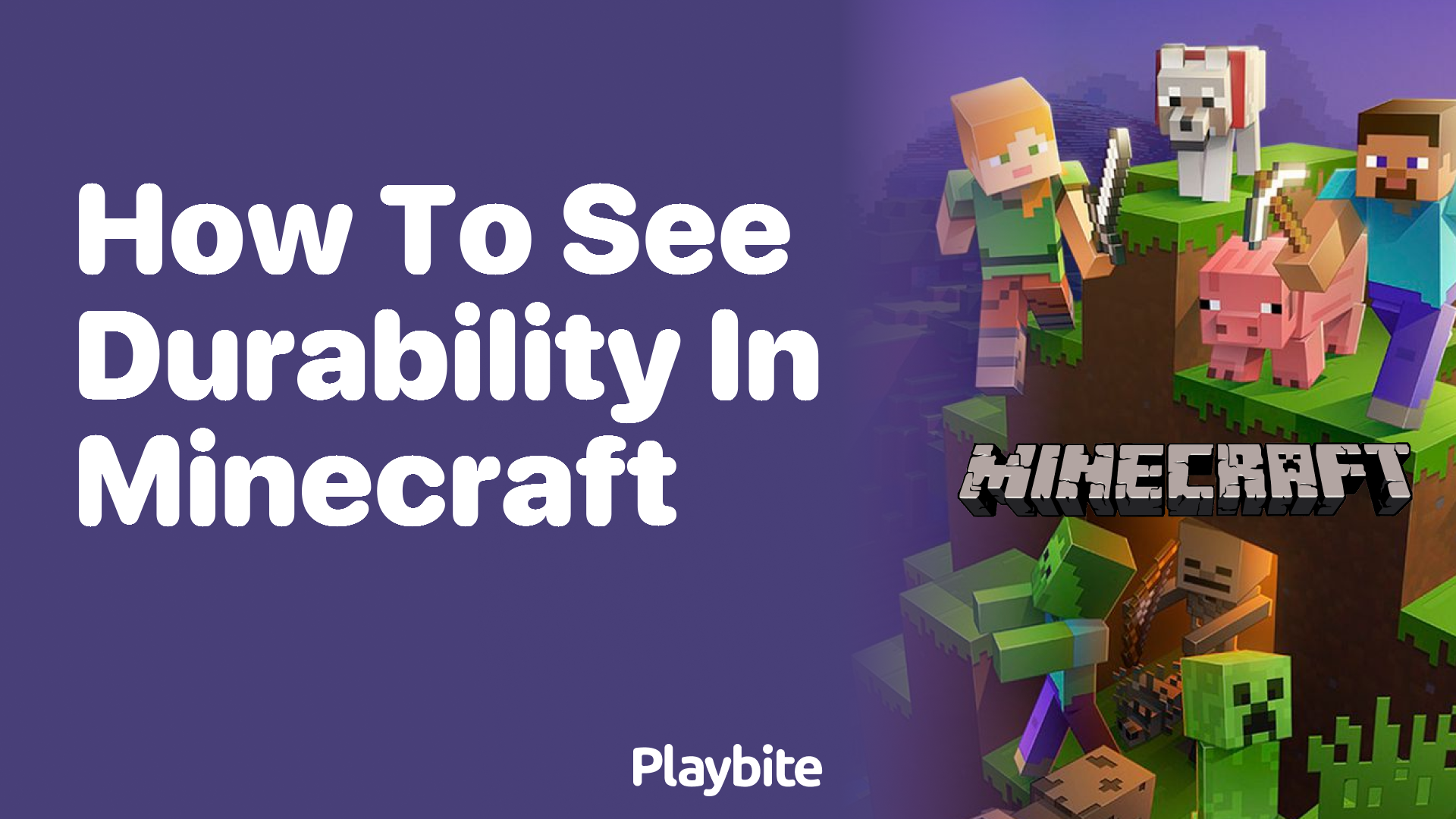 How to See Durability in Minecraft - Playbite