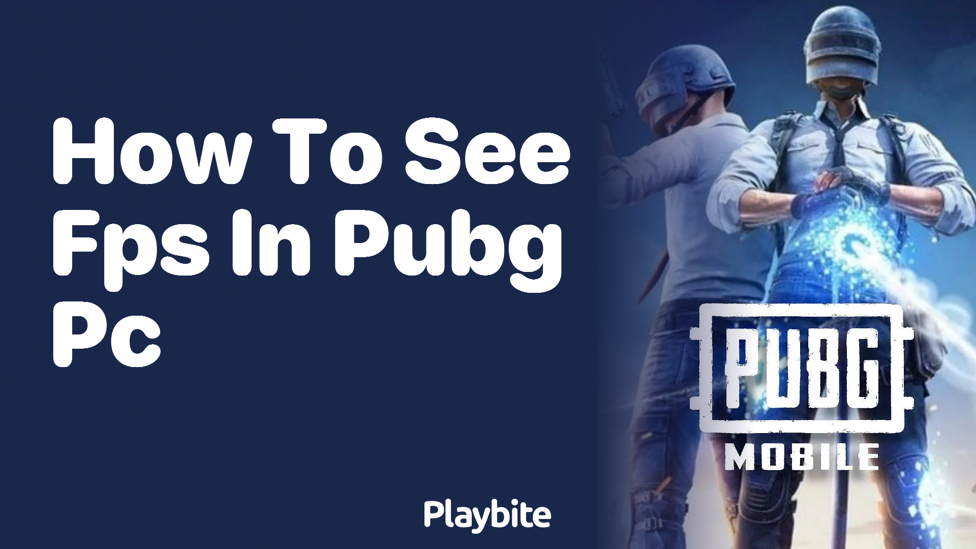 How to See FPS in PUBG PC - Playbite