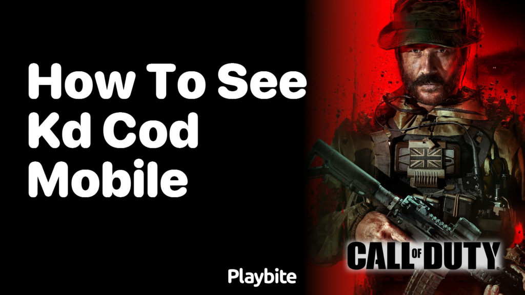 How to See Your K/D Ratio in COD Mobile? - Playbite