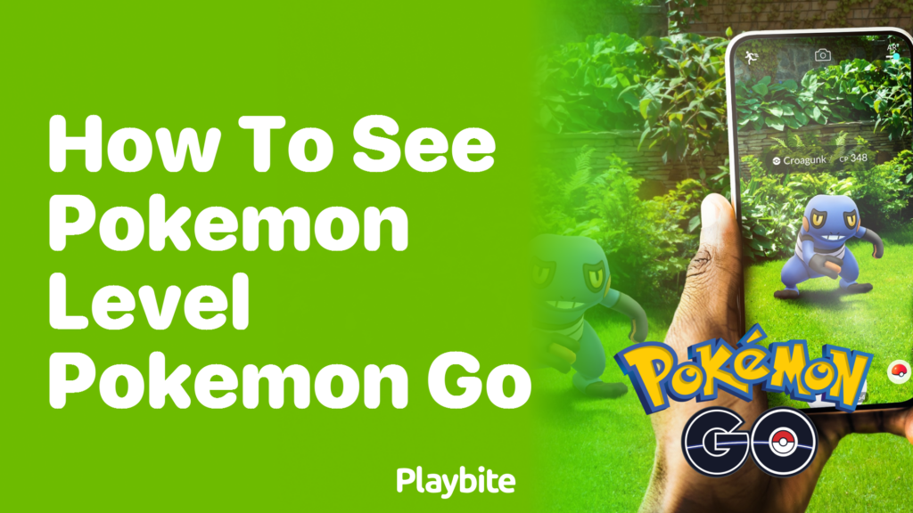 How to See Pokemon Level in Pokemon GO: A Quick Guide - Playbite
