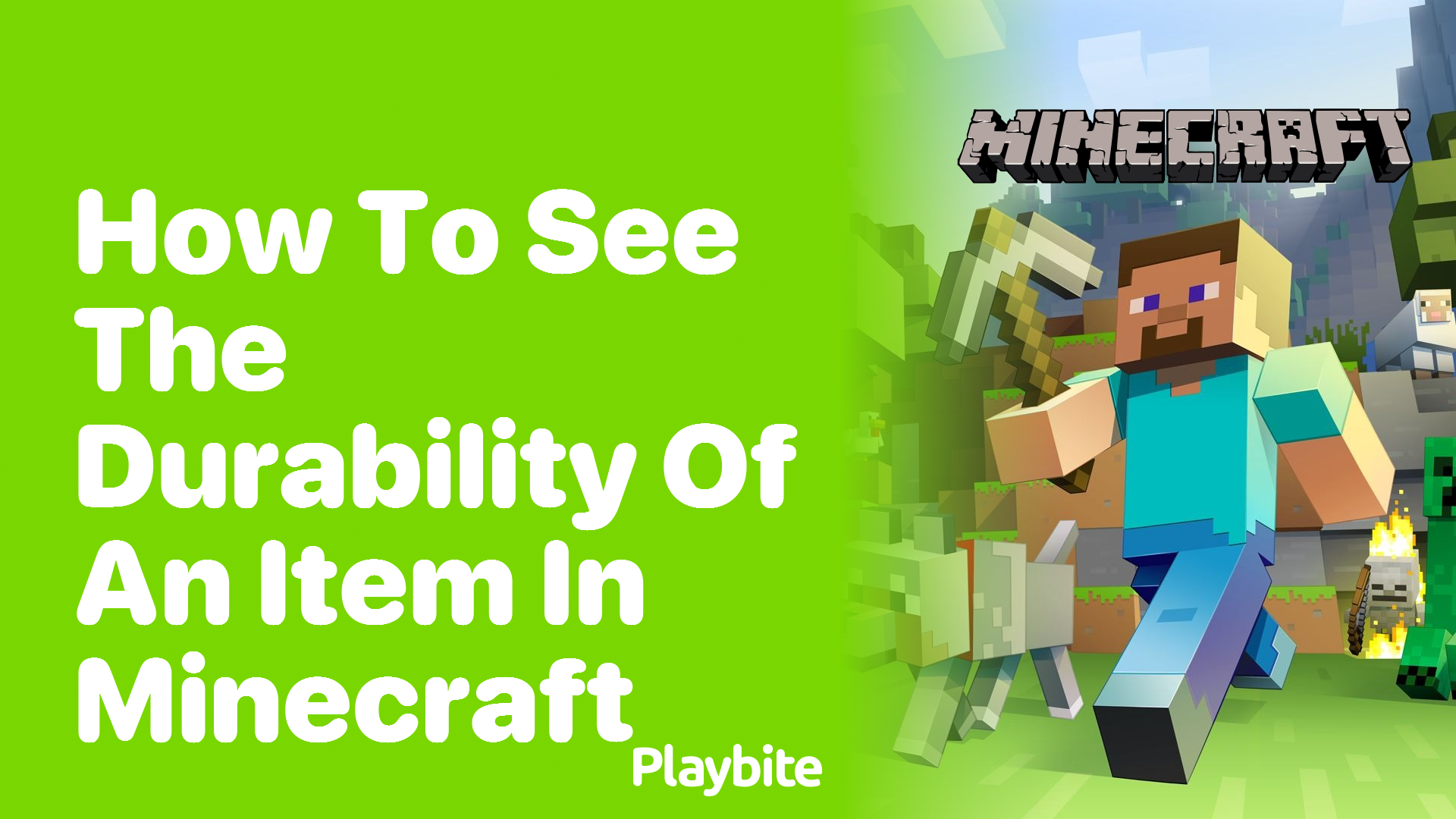 How to See the Durability of an Item in Minecraft - Playbite