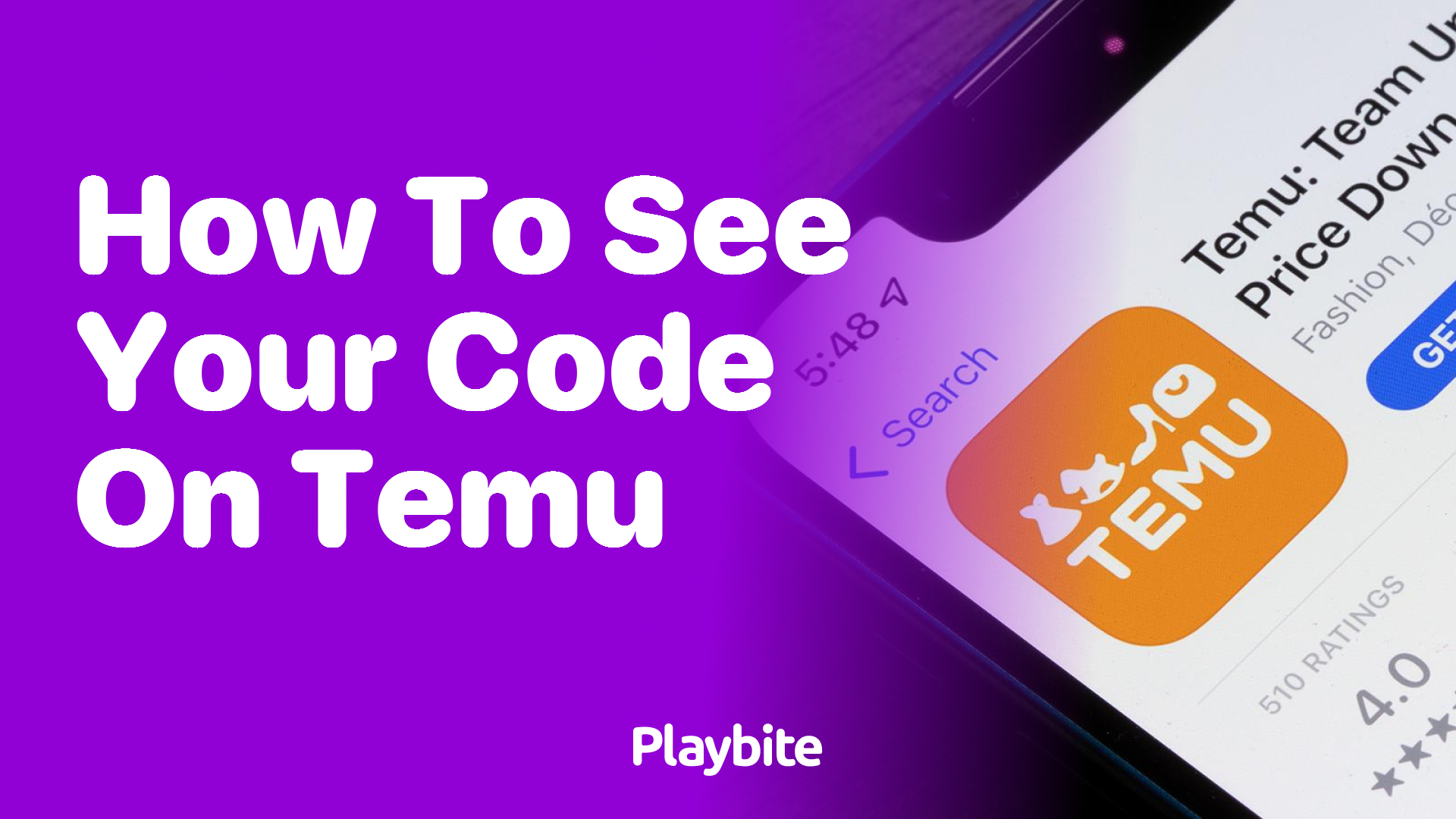 How to See Your Code on Temu - Playbite