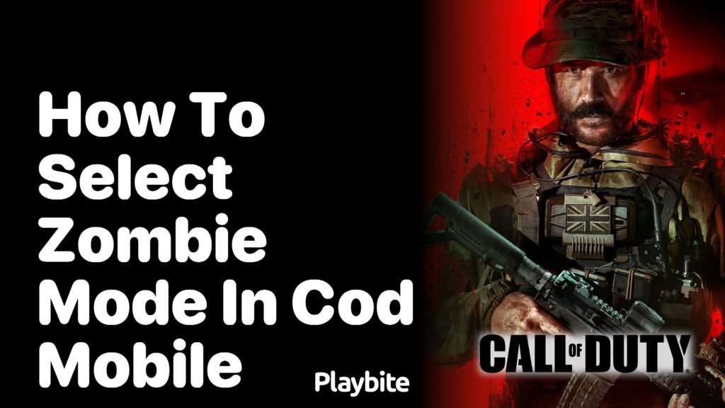 How To Select Zombie Mode In Cod Mobile Playbite