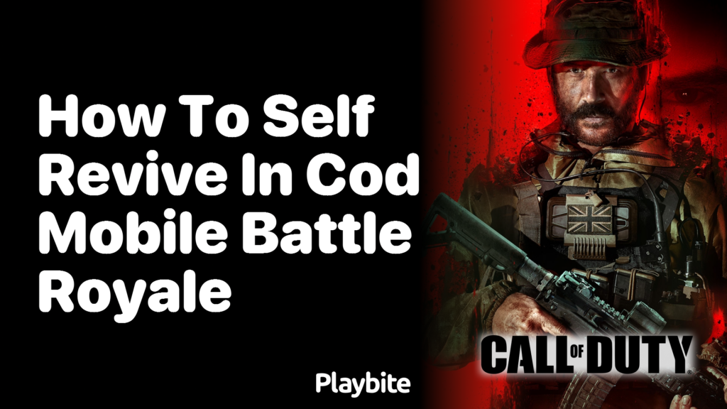 How to Self-Revive in COD Mobile Battle Royale? - Playbite
