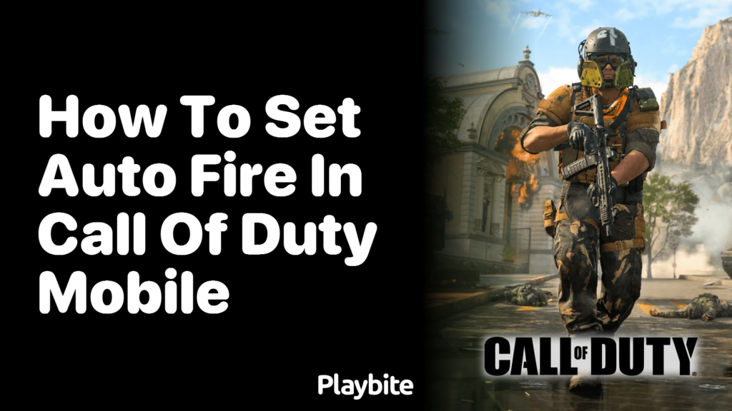 How to Set Auto Fire in Call of Duty Mobile - Playbite