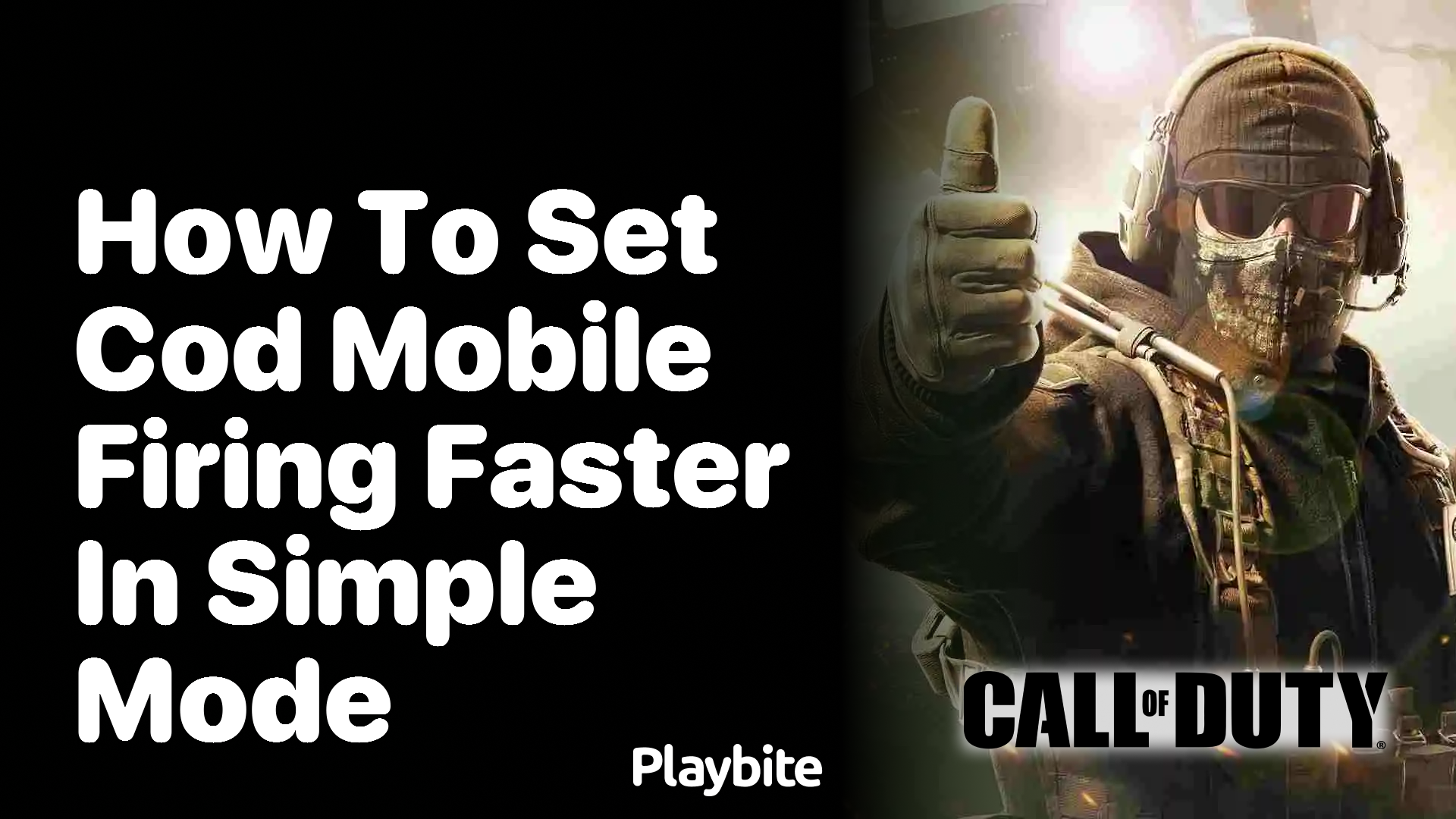 How To Set Cod Mobile Firing Faster In Simple Mode Playbite