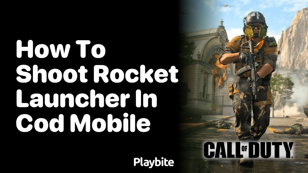 How to Shoot Rocket Launcher in COD Mobile - Playbite