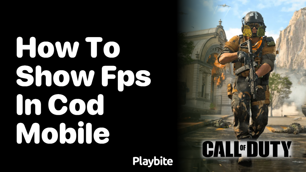 How to Show FPS in COD Mobile - Playbite