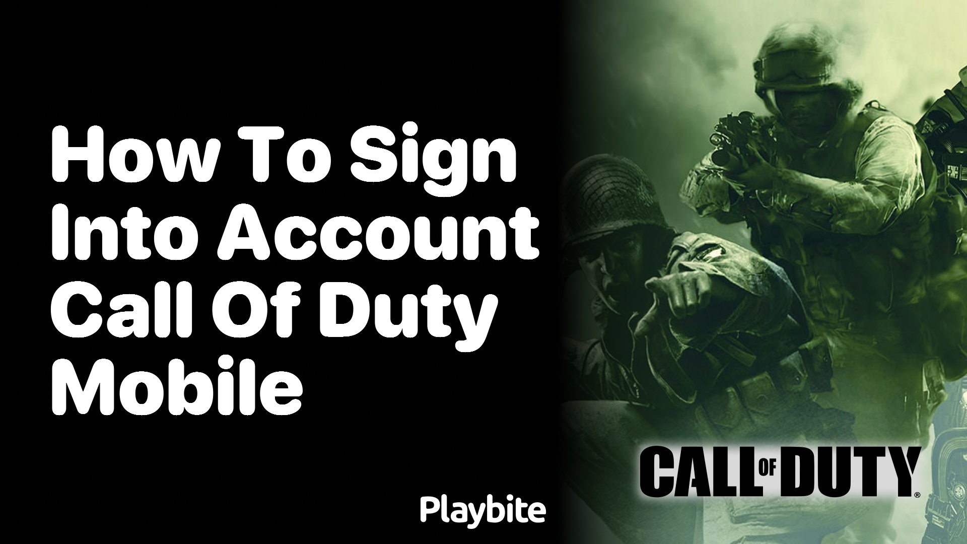 How to Sign into Your Account on Call of Duty Mobile - Playbite