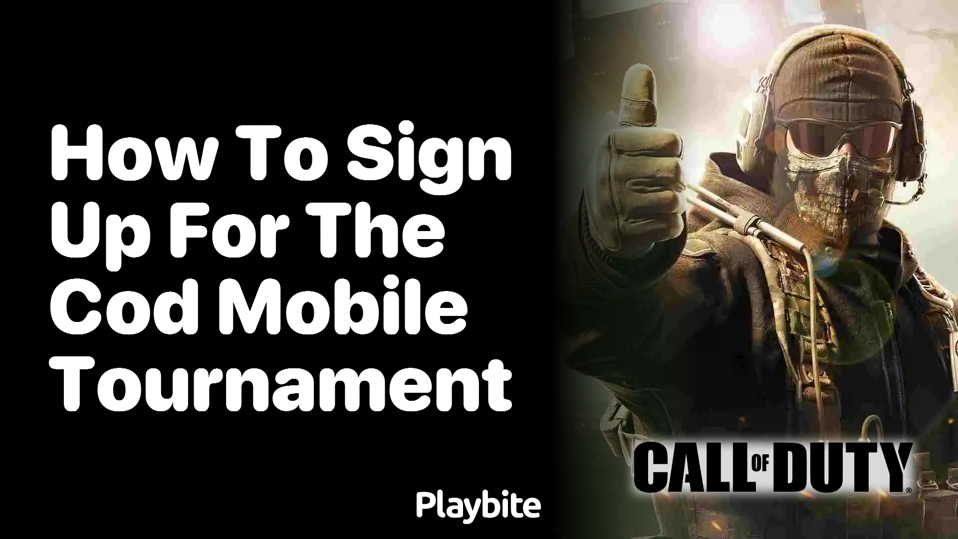 How to Sign Up for the COD Mobile Tournament - Playbite