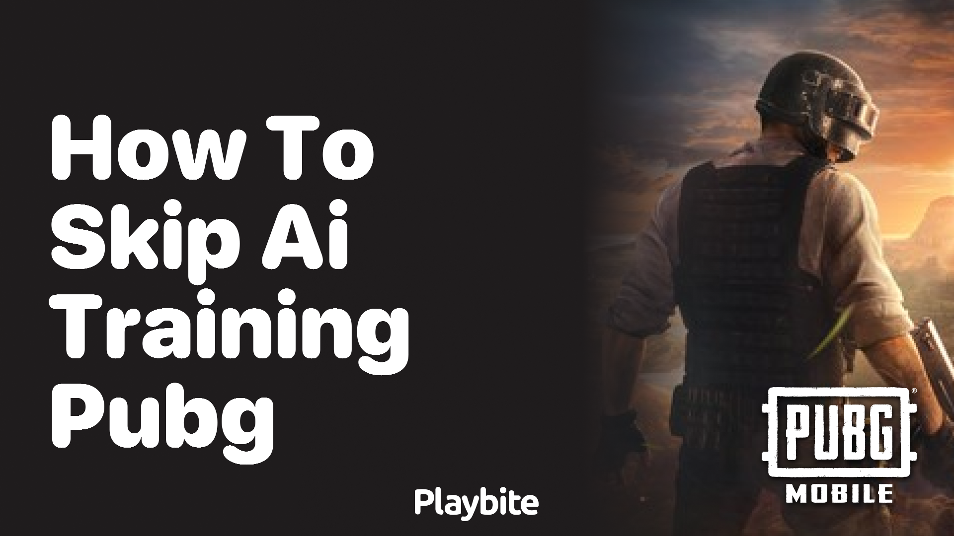 How to Skip AI Training in PUBG Mobile - Playbite