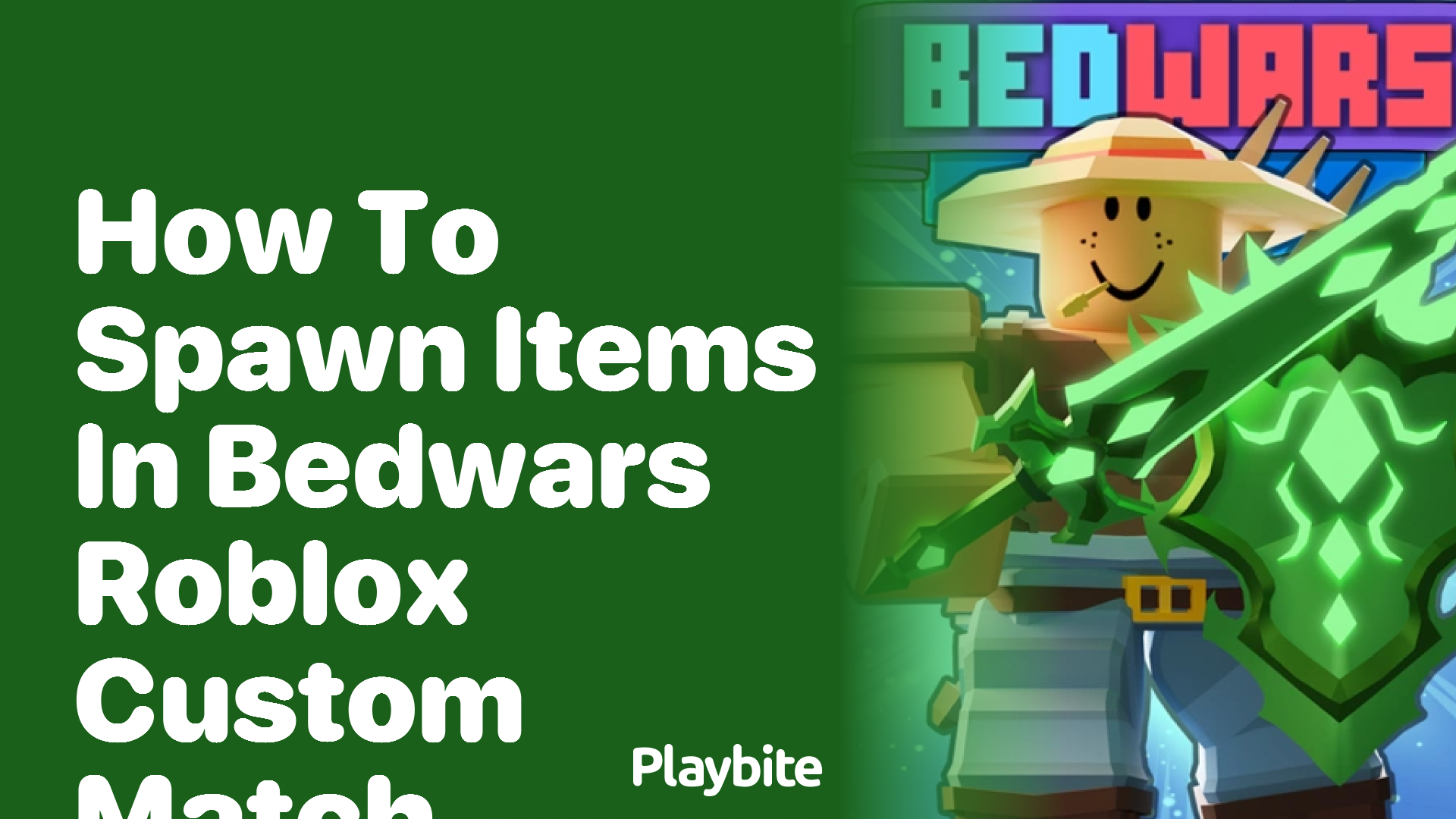 How to Spawn Items in Bedwars Roblox Custom Match - Playbite