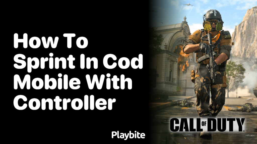 How to Sprint in COD Mobile with a Controller? - Playbite