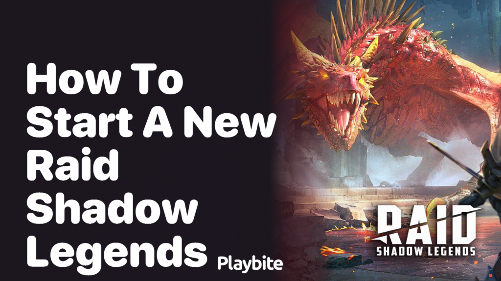How to Start a New Raid Shadow Legends Adventure - Playbite