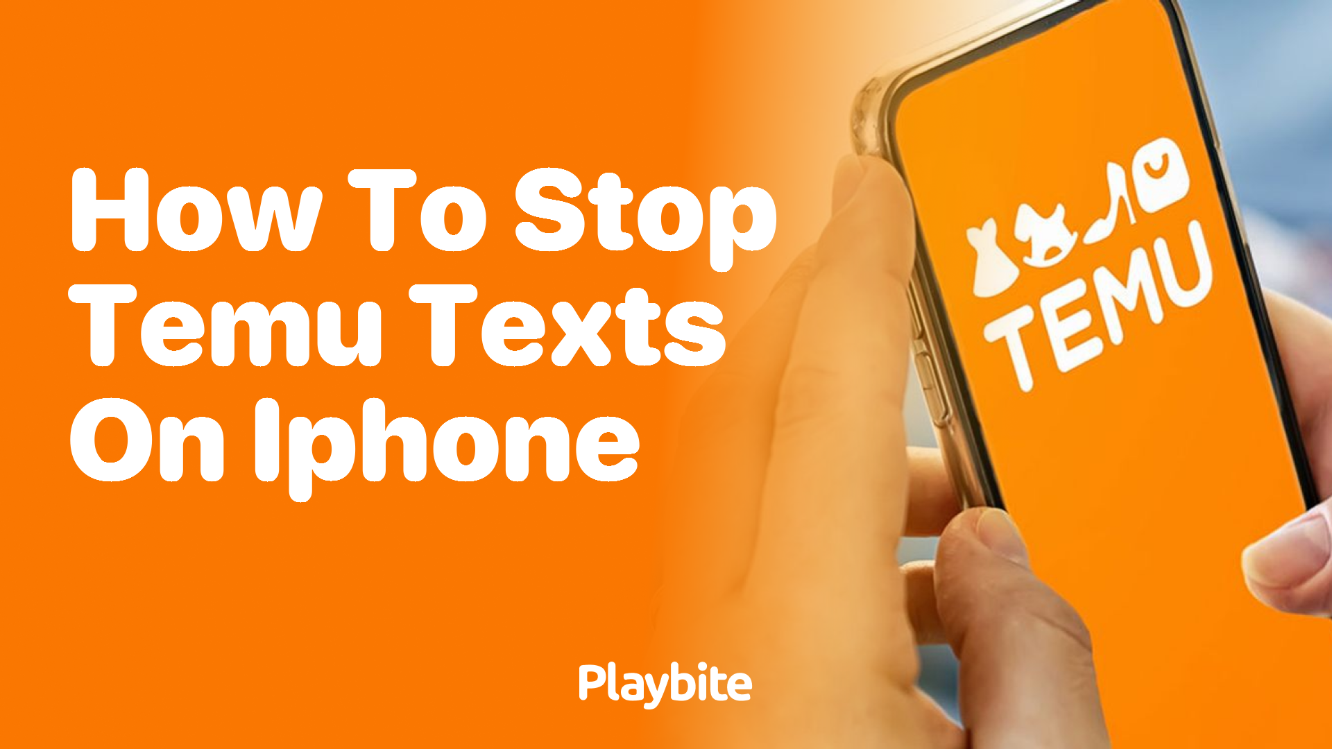 How to Stop Temu Texts on Your iPhone? - Playbite