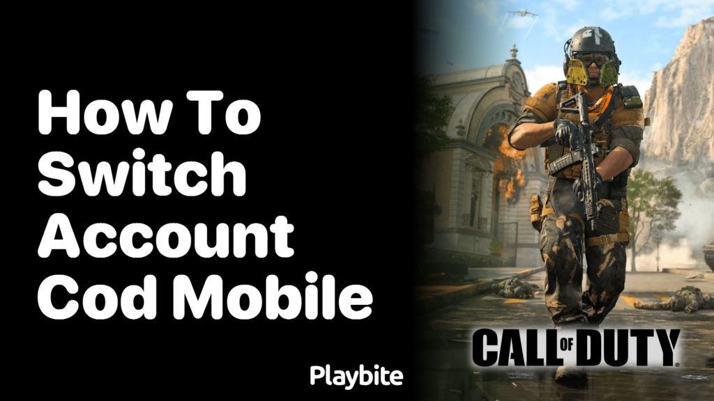 How To Switch Accounts In Cod Mobile Playbite