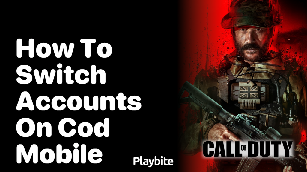 How to Switch Accounts on COD Mobile? - Playbite