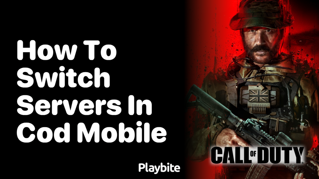 Switching Servers In Cod Mobile How Can You Do It Playbite
