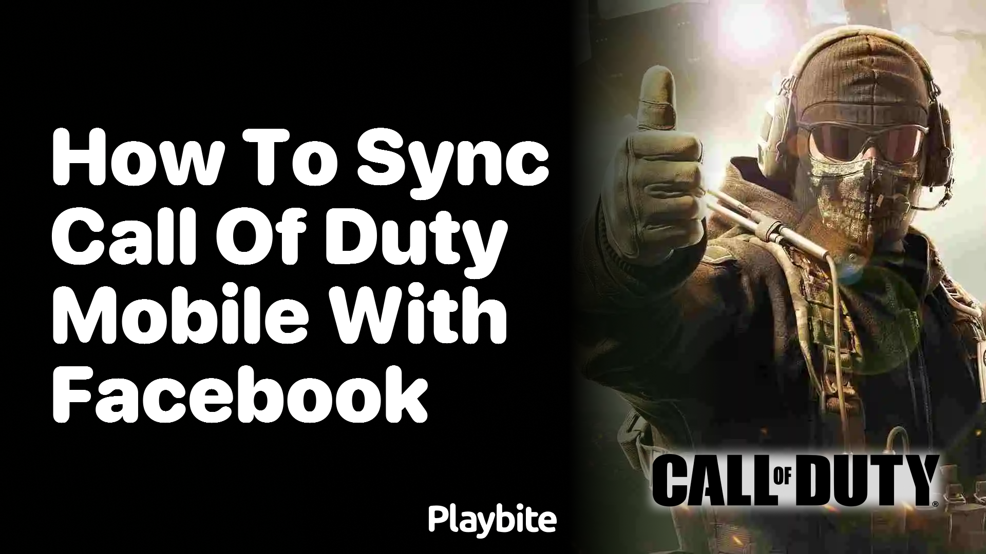 How to Sync Call of Duty Mobile with Facebook - Playbite