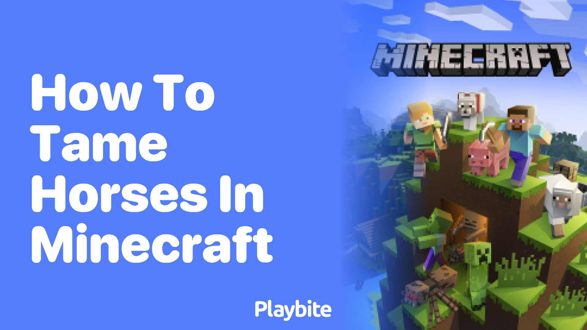 How to Tame Horses in Minecraft: A Beginner's Guide - Playbite