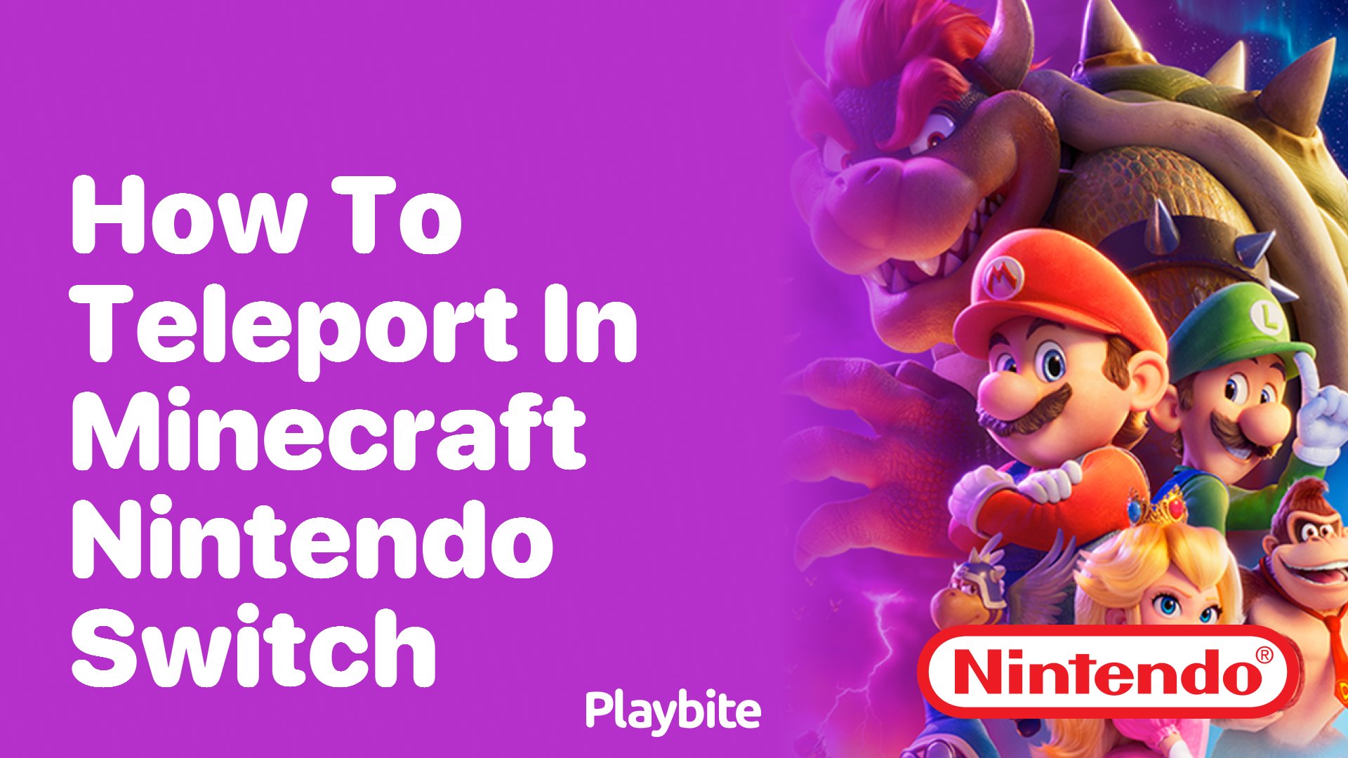 How to Teleport in Minecraft on Nintendo Switch - Playbite