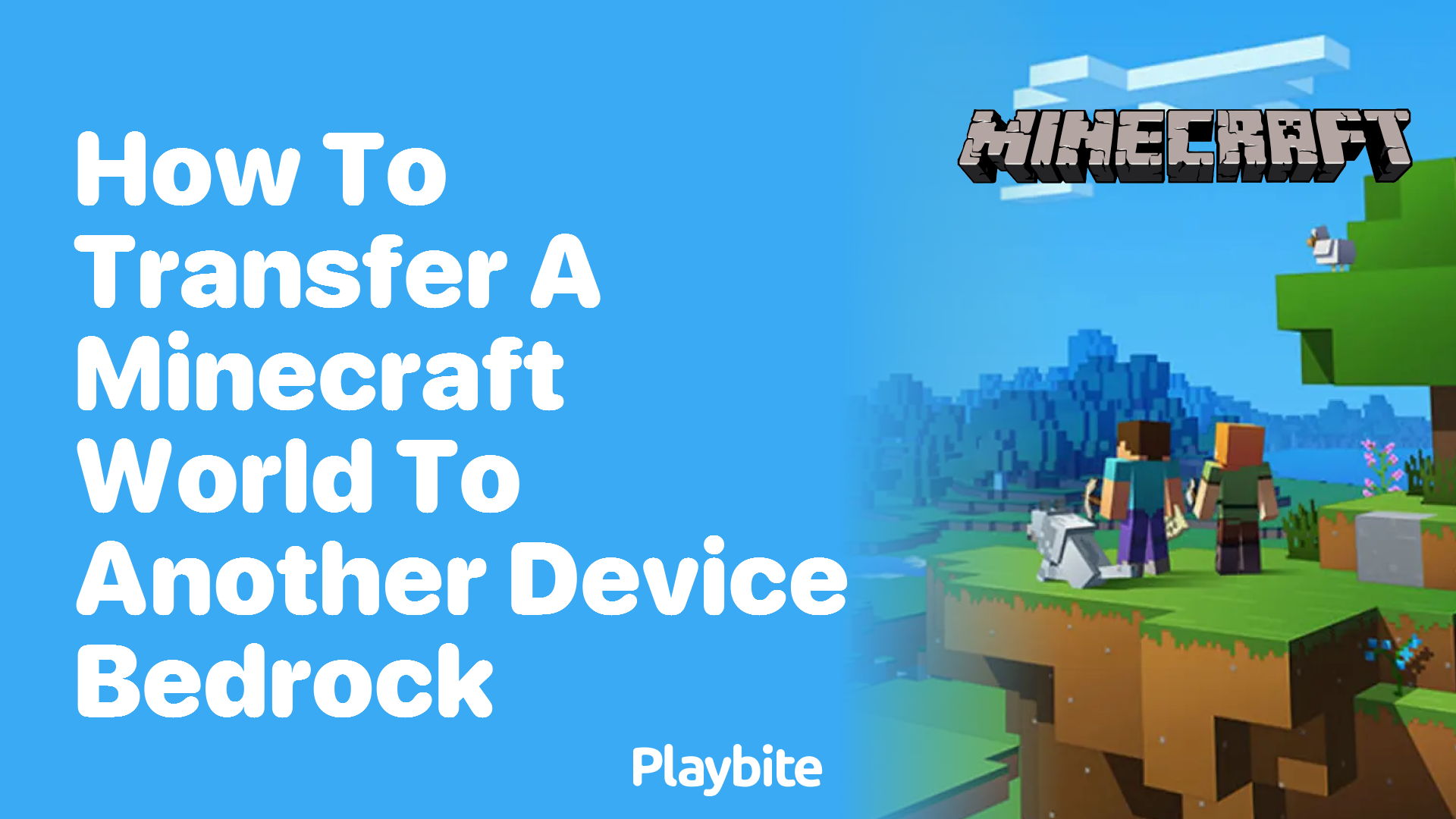 How to Transfer a Minecraft World to Another Device on Bedrock - Playbite