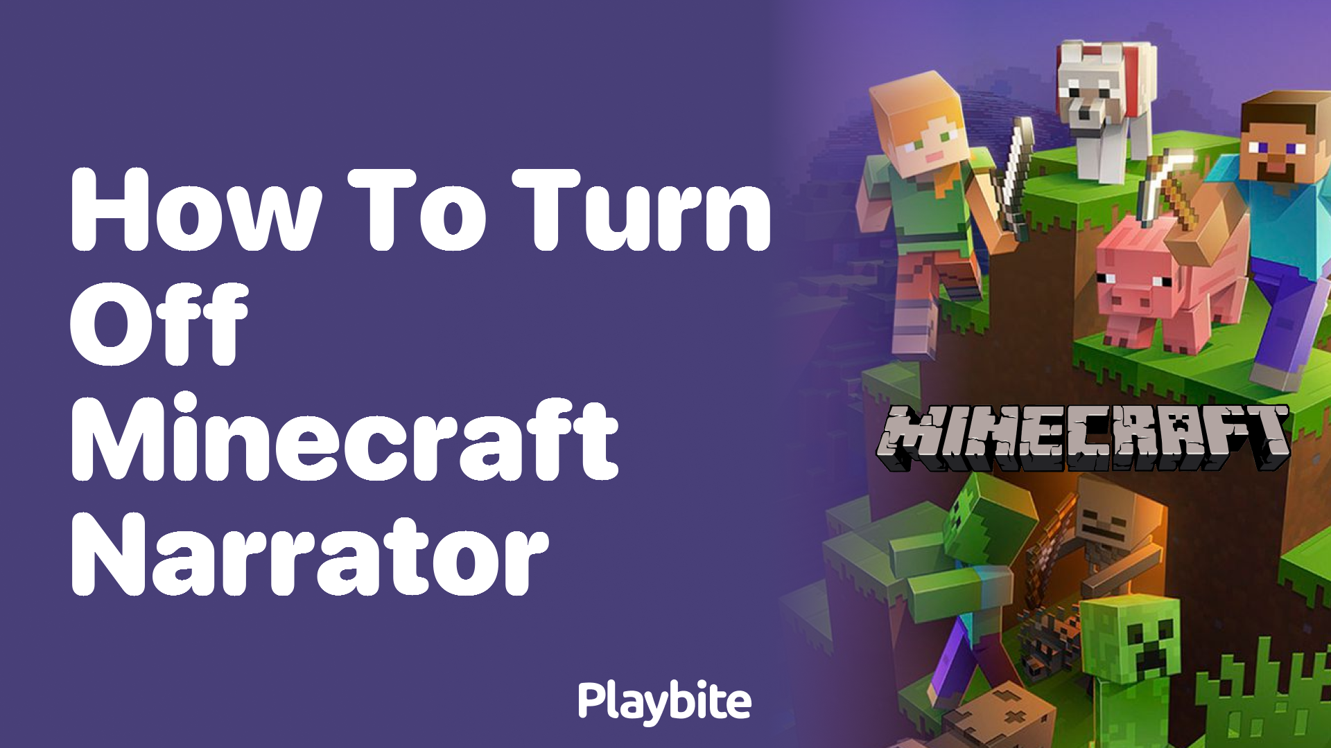 How to Turn Off the Minecraft Narrator - Playbite