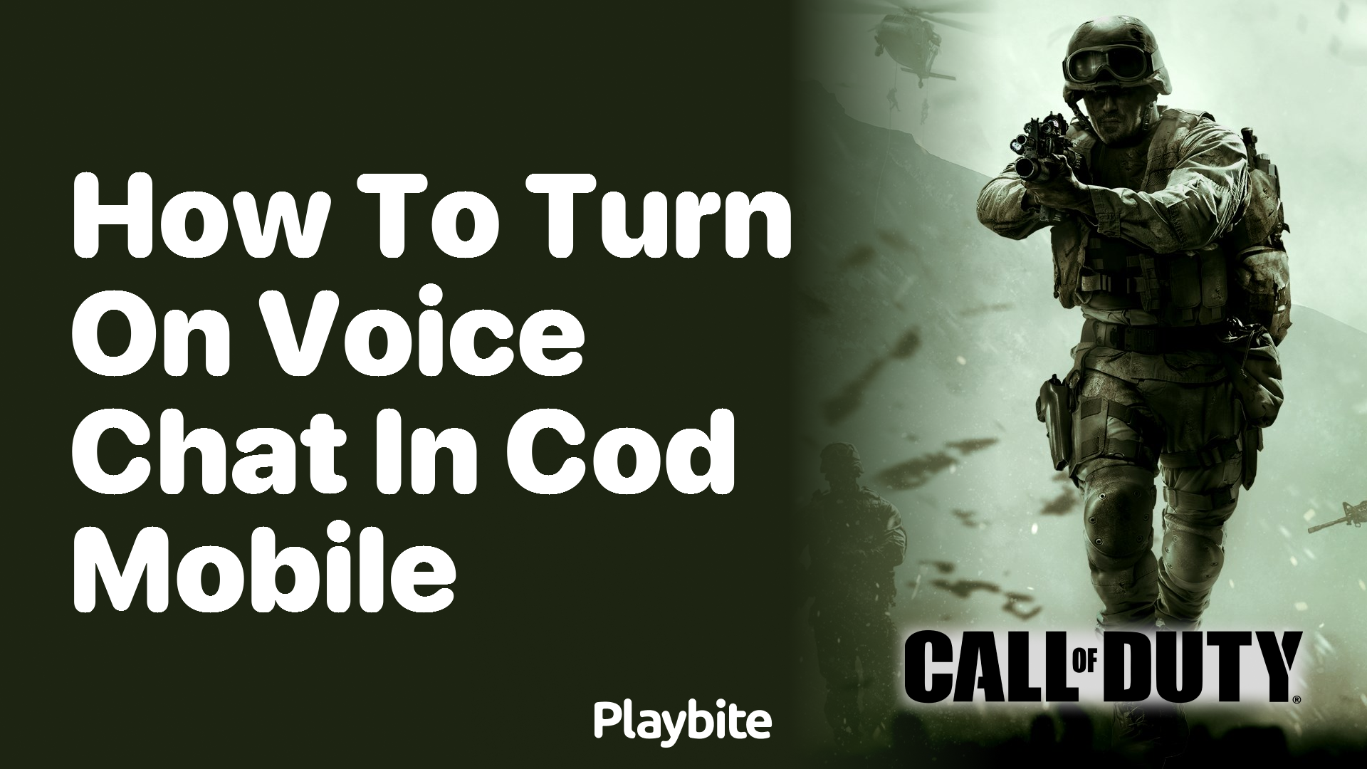 How to Turn on Voice Chat in COD Mobile - Playbite