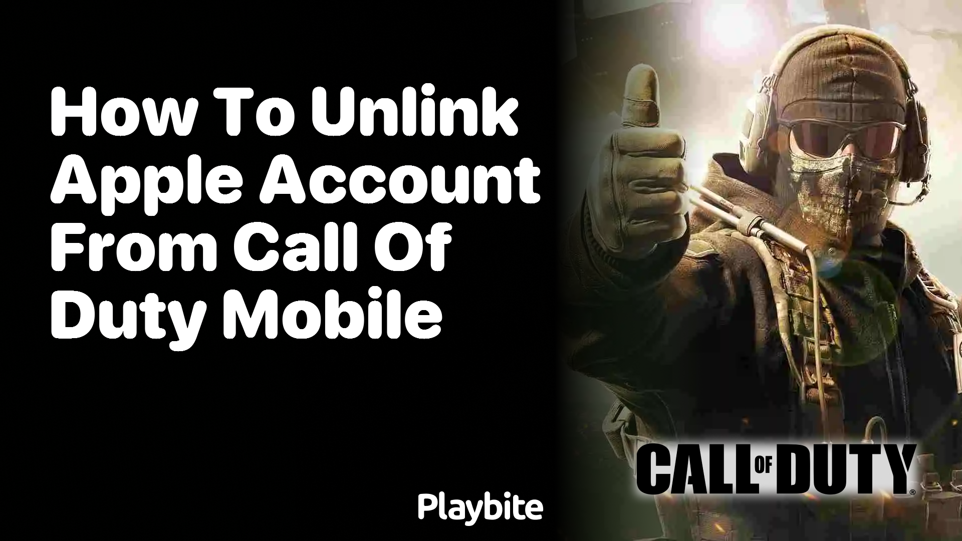 How to Unlink Your Apple Account from Call of Duty Mobile - Playbite