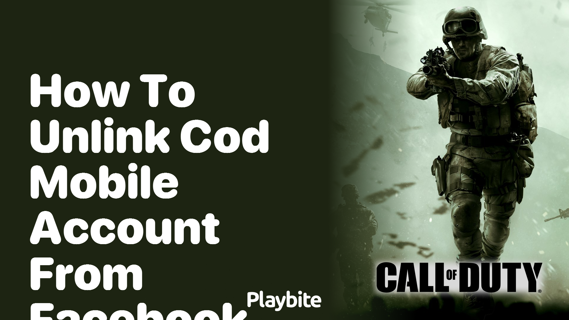 How to Unlink Your COD Mobile Account from Facebook - Playbite