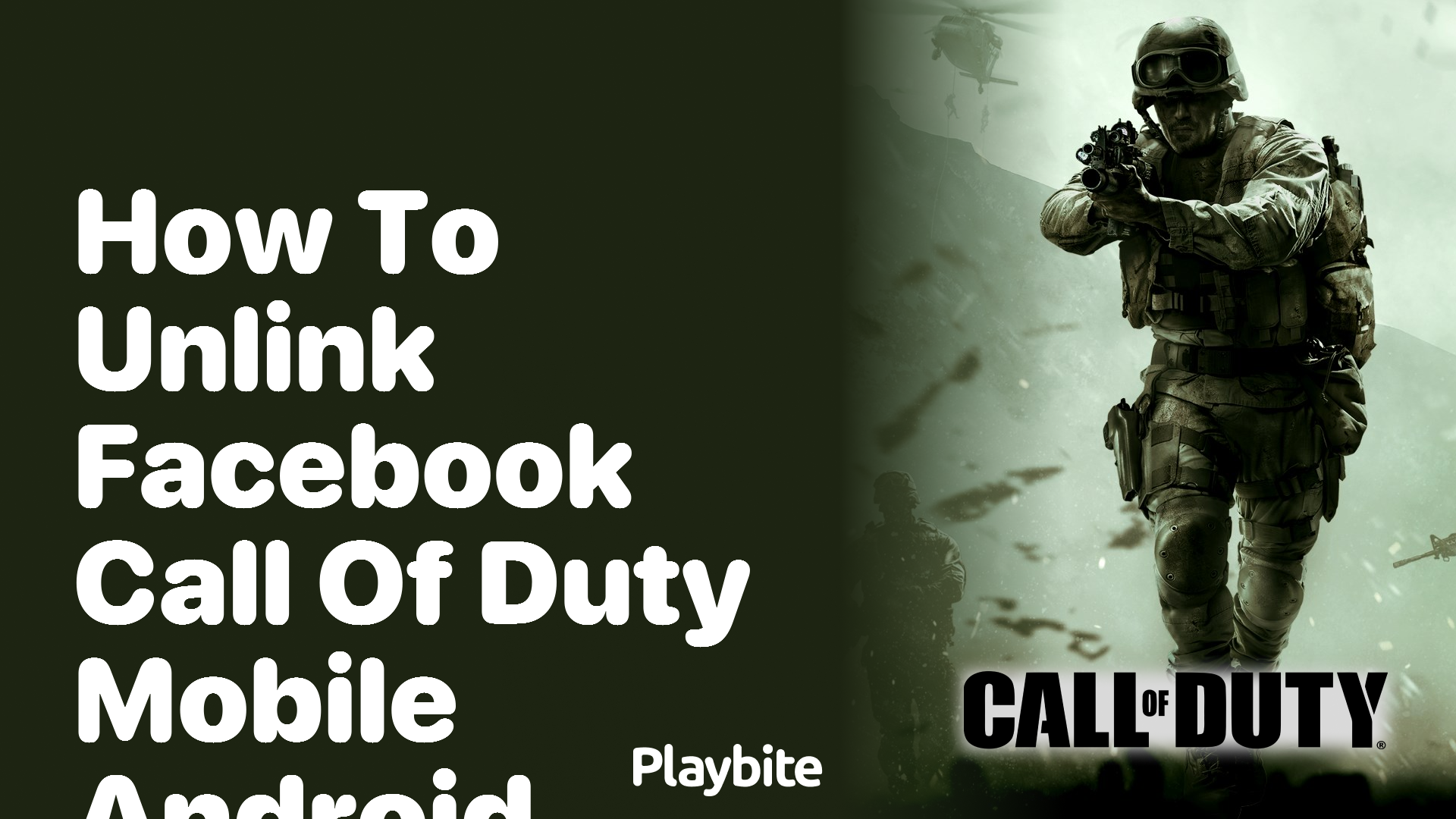 How to Unlink Facebook from Call of Duty Mobile on Android - Playbite