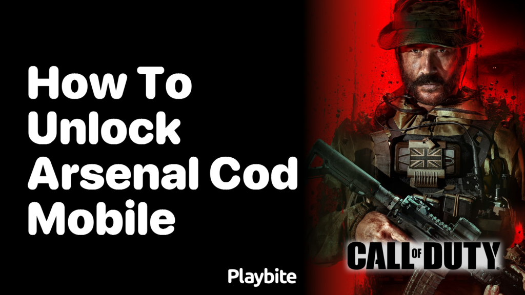 How to Unlock Arsenal in COD Mobile - Playbite